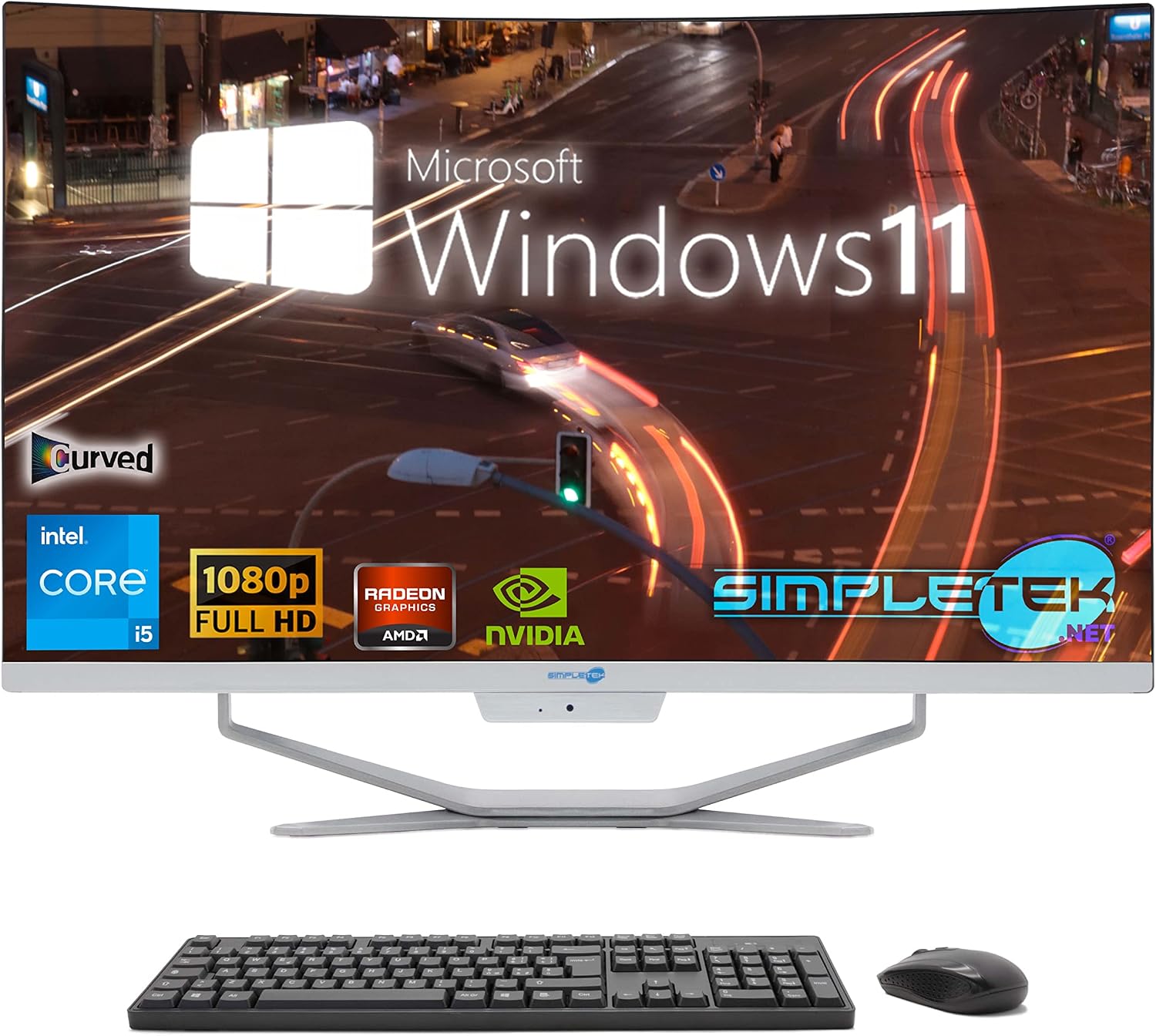 SIMPLETEK - PC All in One Display 27" Curved Core i5 Videokarte GTX1660 ...