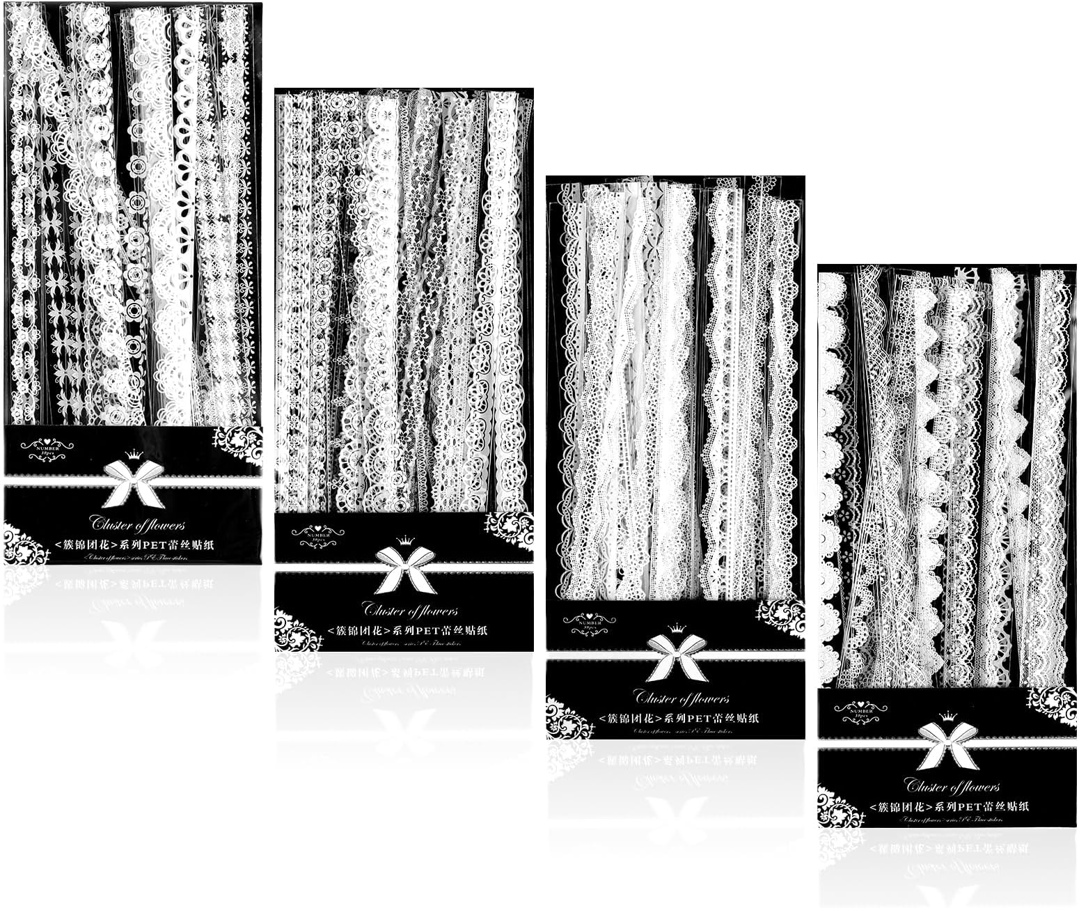 Amazon.com: Lace Frame Stickers - Maxleaf 60PCS Vintage White Lace ...