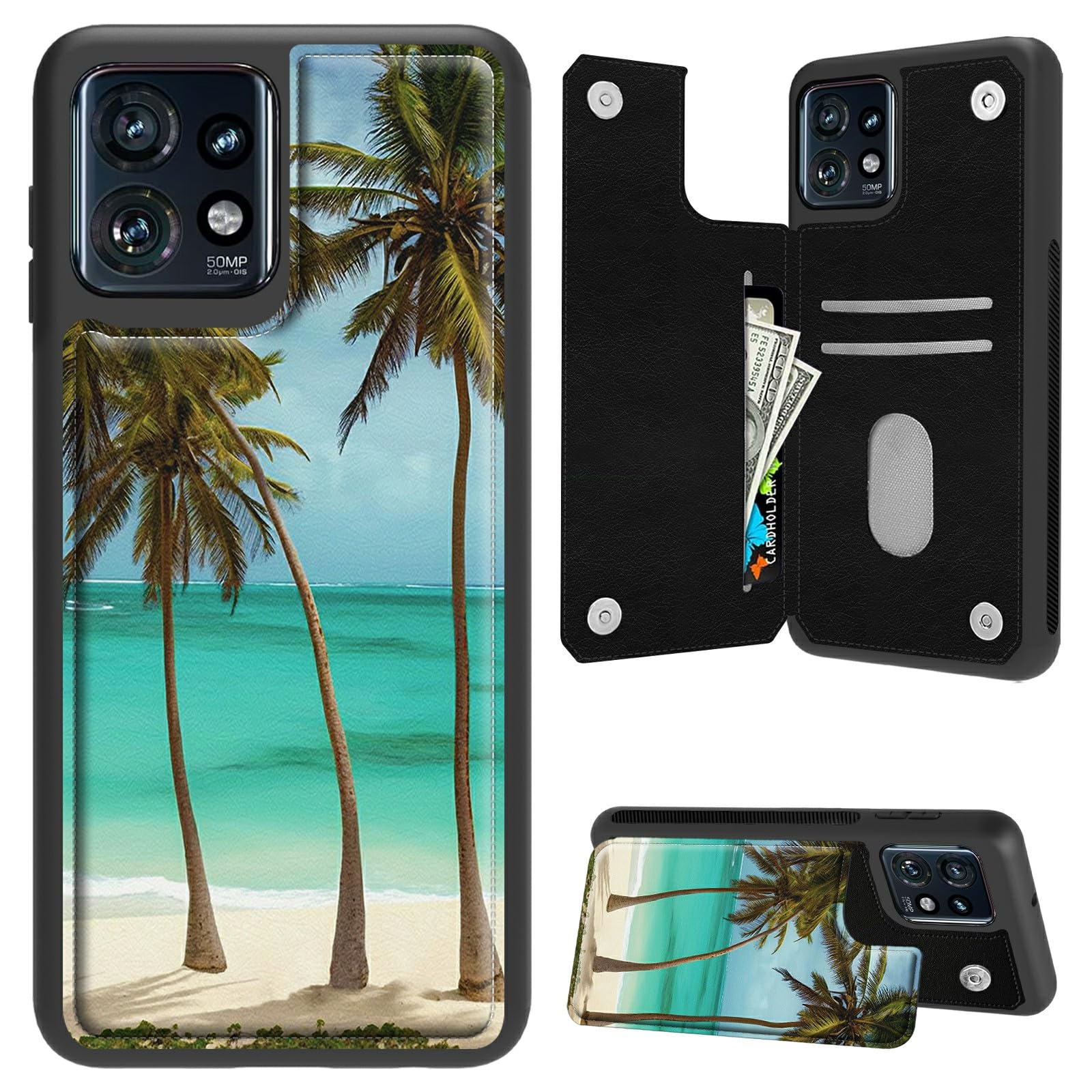 Amazon.com: BFSEROBJ for Motorola Edge Plus 2023 Case Wallet Case with ...