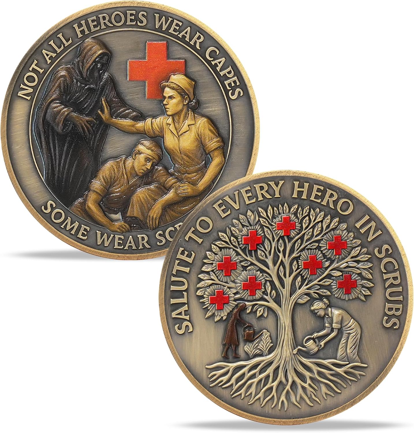 Amazon.com : ASmileIndeep Healthcare Worker Challenge Coin - Medical ...