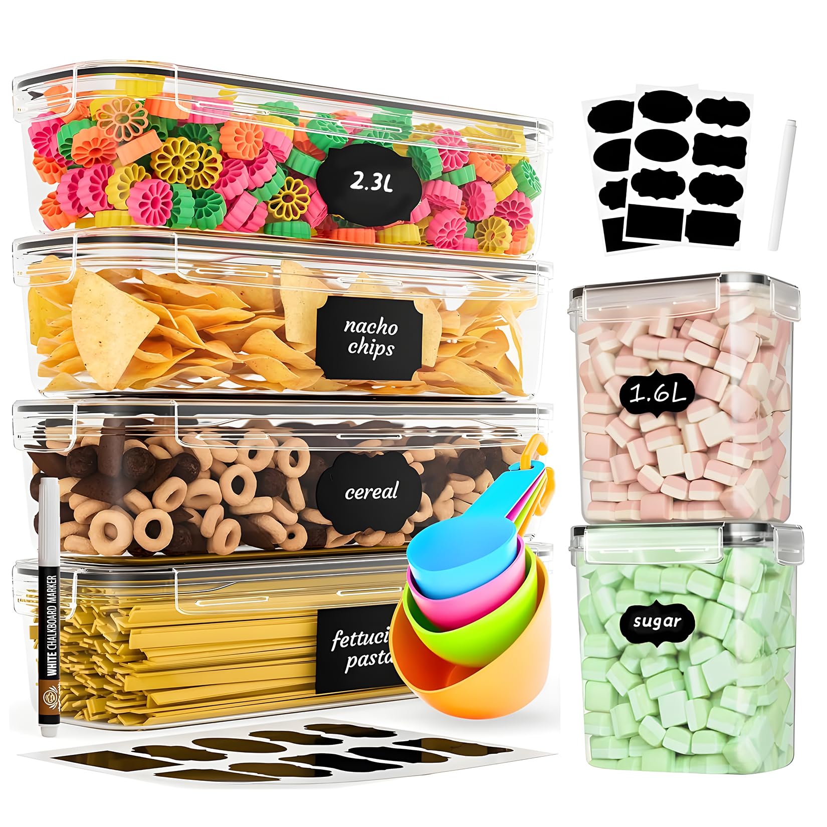 Tucorresi Juego de 6 Recipientes Herméticos para Almacenar ...