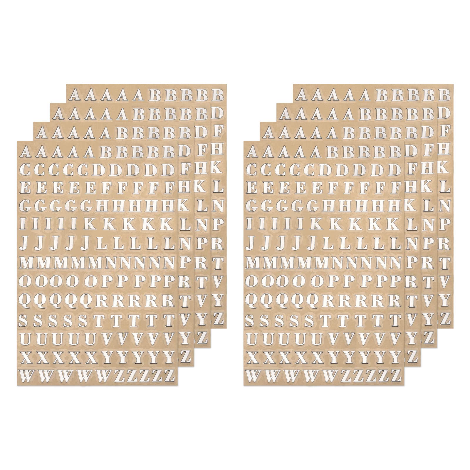 Amazon.com: MECCANIXITY 8 Sheets Letter Resin Stickers 3D Small A to Z ...