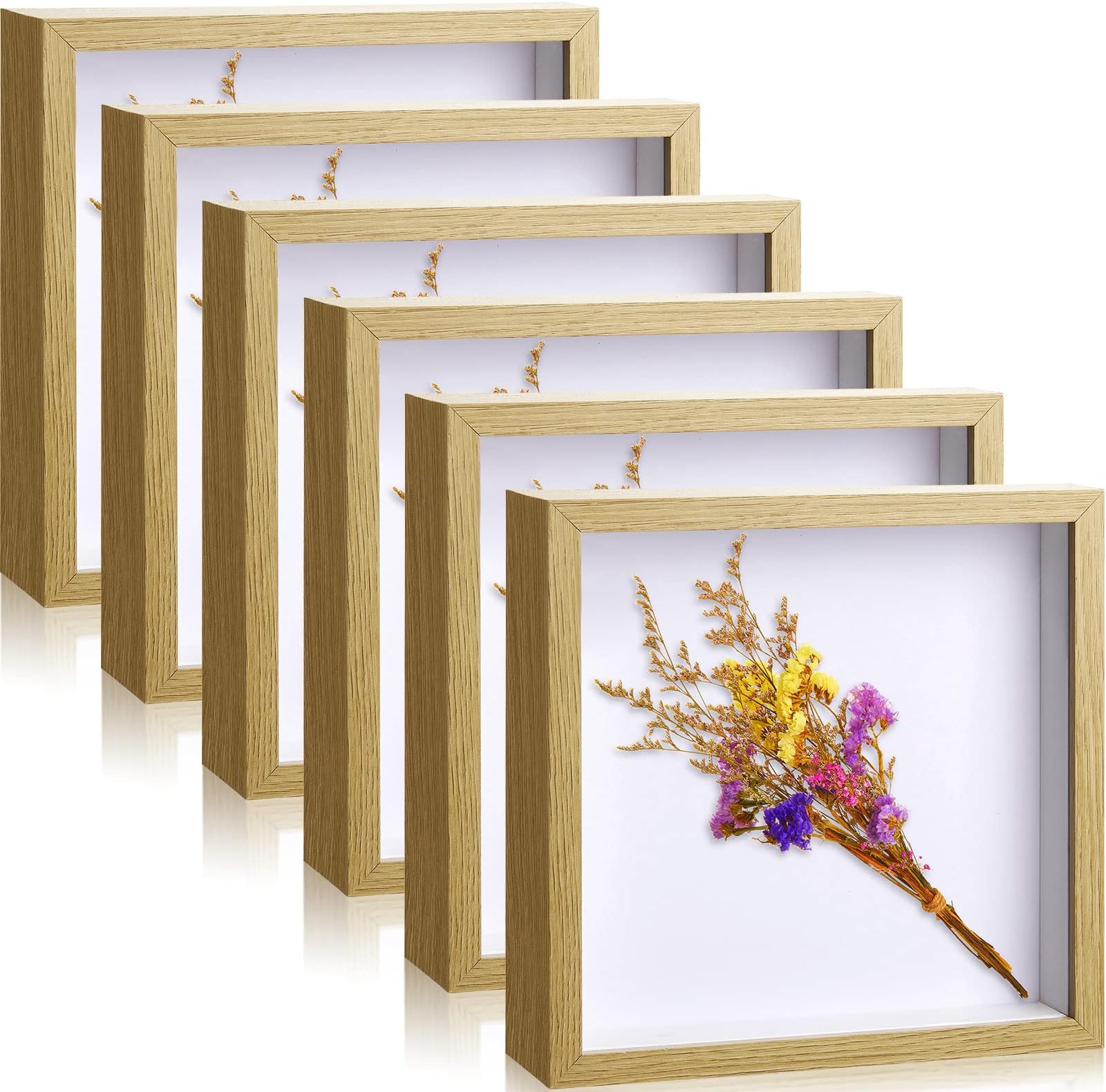 Amazon.com - 6 Pieces Shadow Box Picture Frame Square Shadow Boxes ...