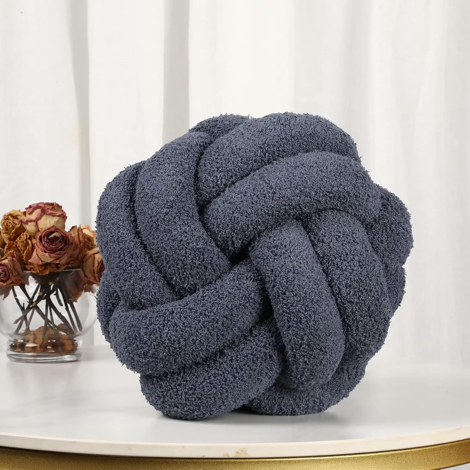 Amazon.com: Uvvyui Knot Pillow Ball, Soft Home Decor Round Knotted ...