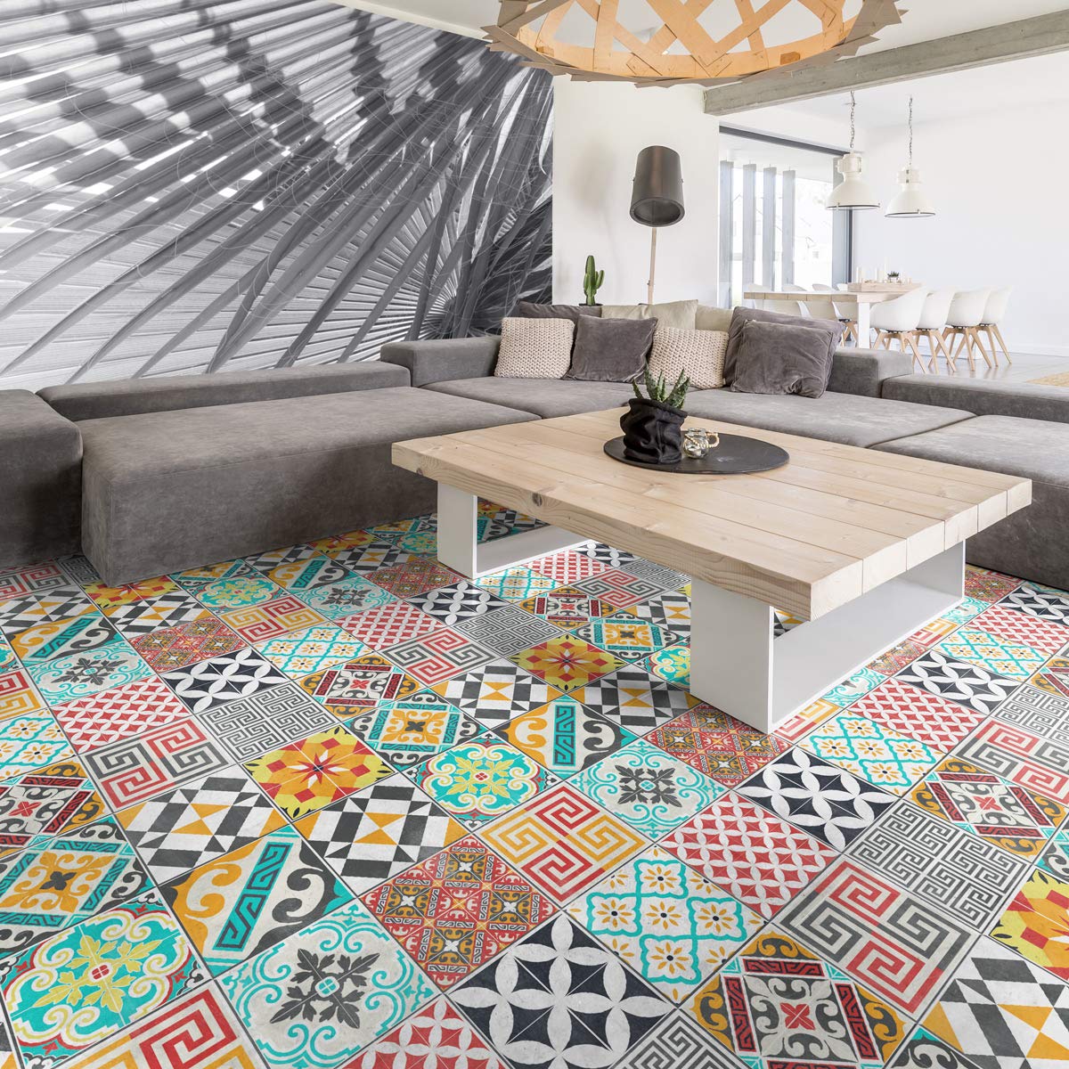 Floor Tile Decals Delft Tile Decal StickPretty