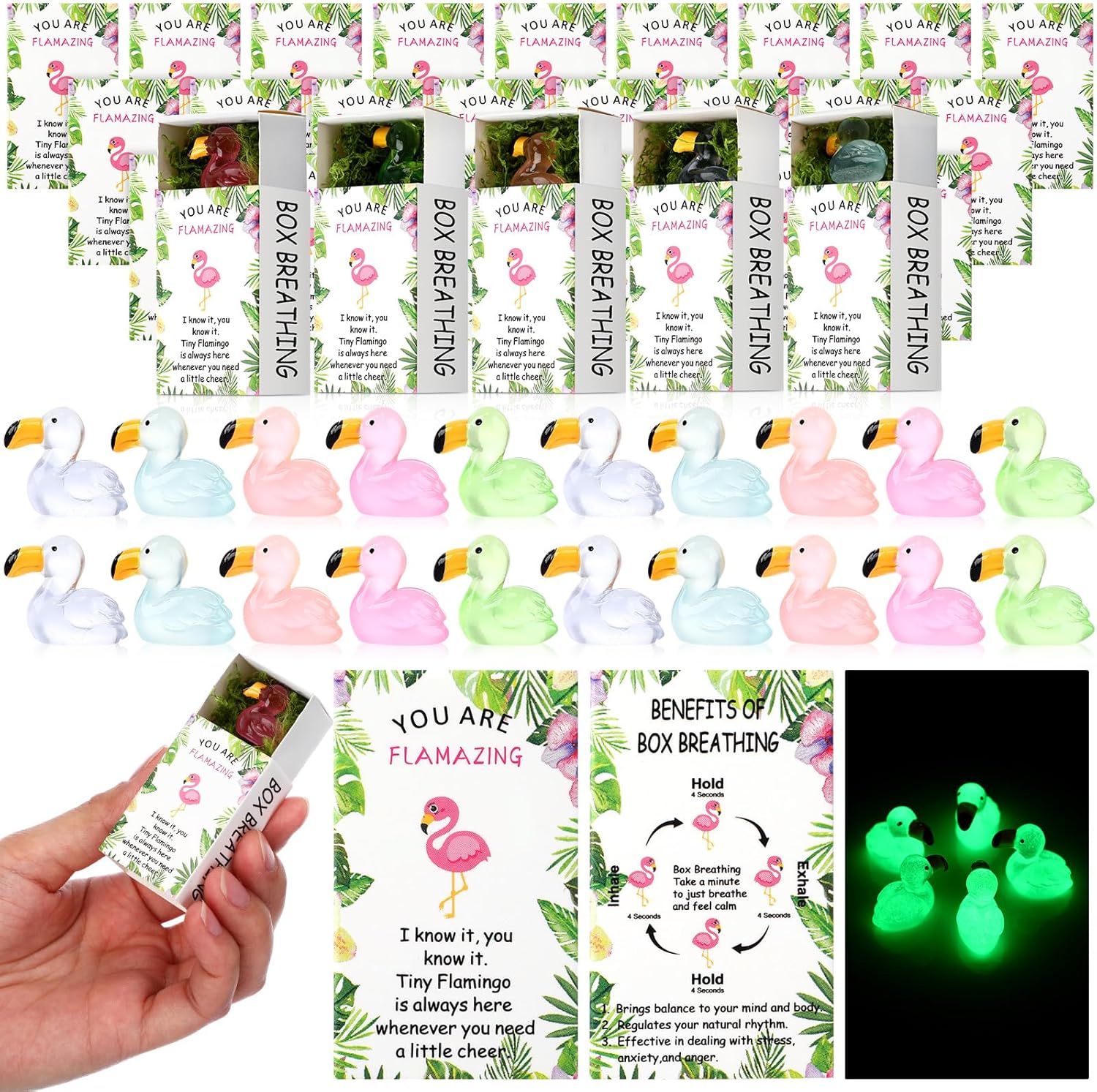 Amazon.com: Marsui 50 Pcs Flamingos Appreciation Gifts for Employee ...