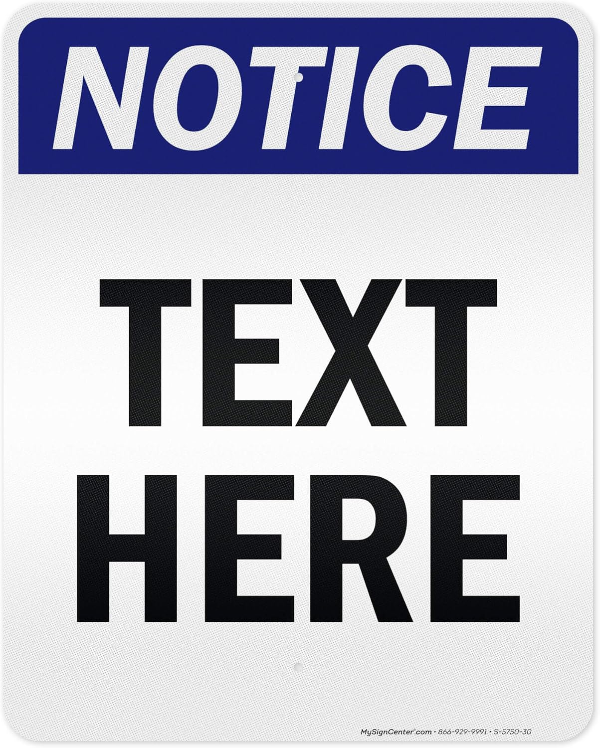 Amazon.com: Custom Notice Sign, OSHA Sign, 24x30 Inches, 3M EGP ...