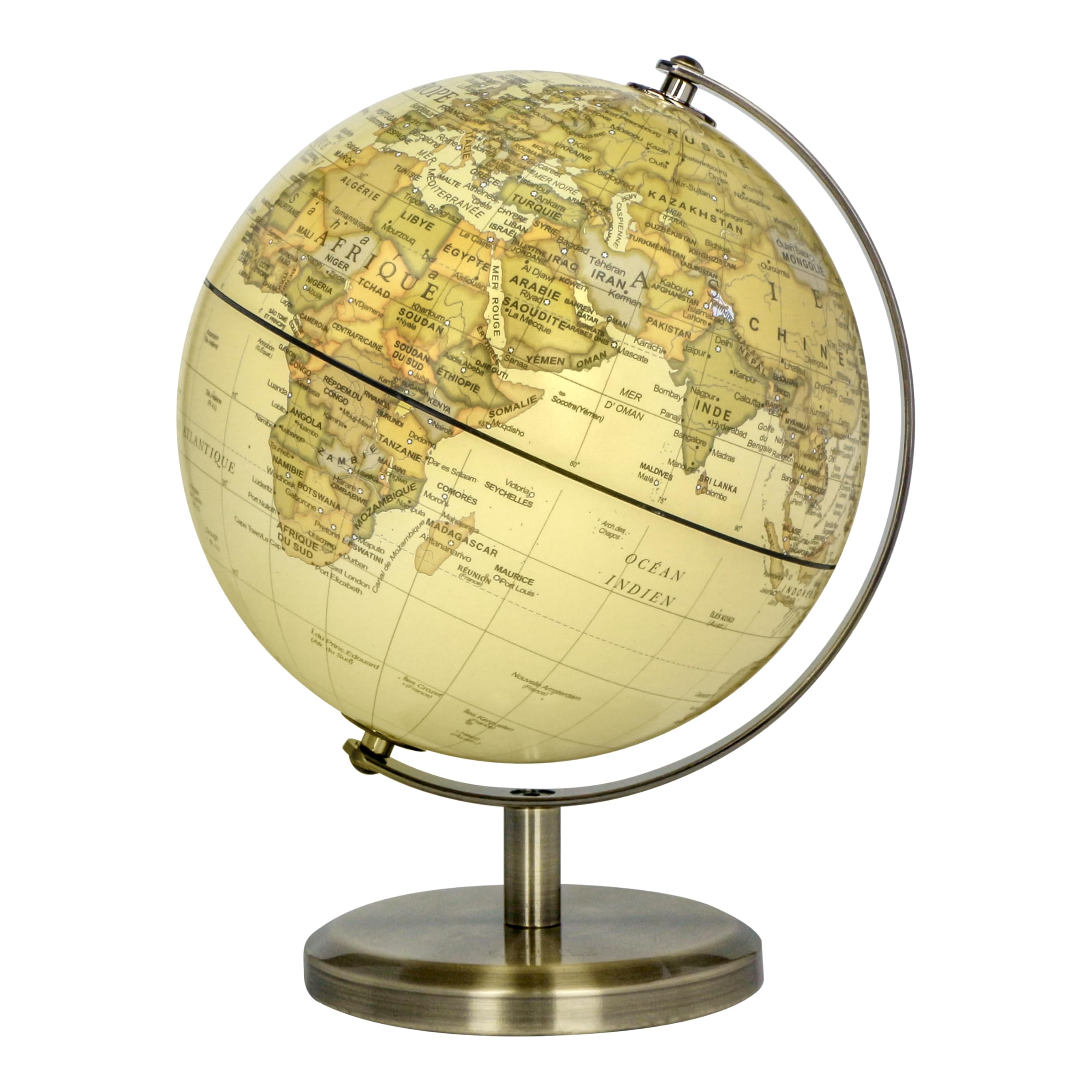 Exerz 14m Globe Terrestre Carte en Français - Map in French - 14cm ...