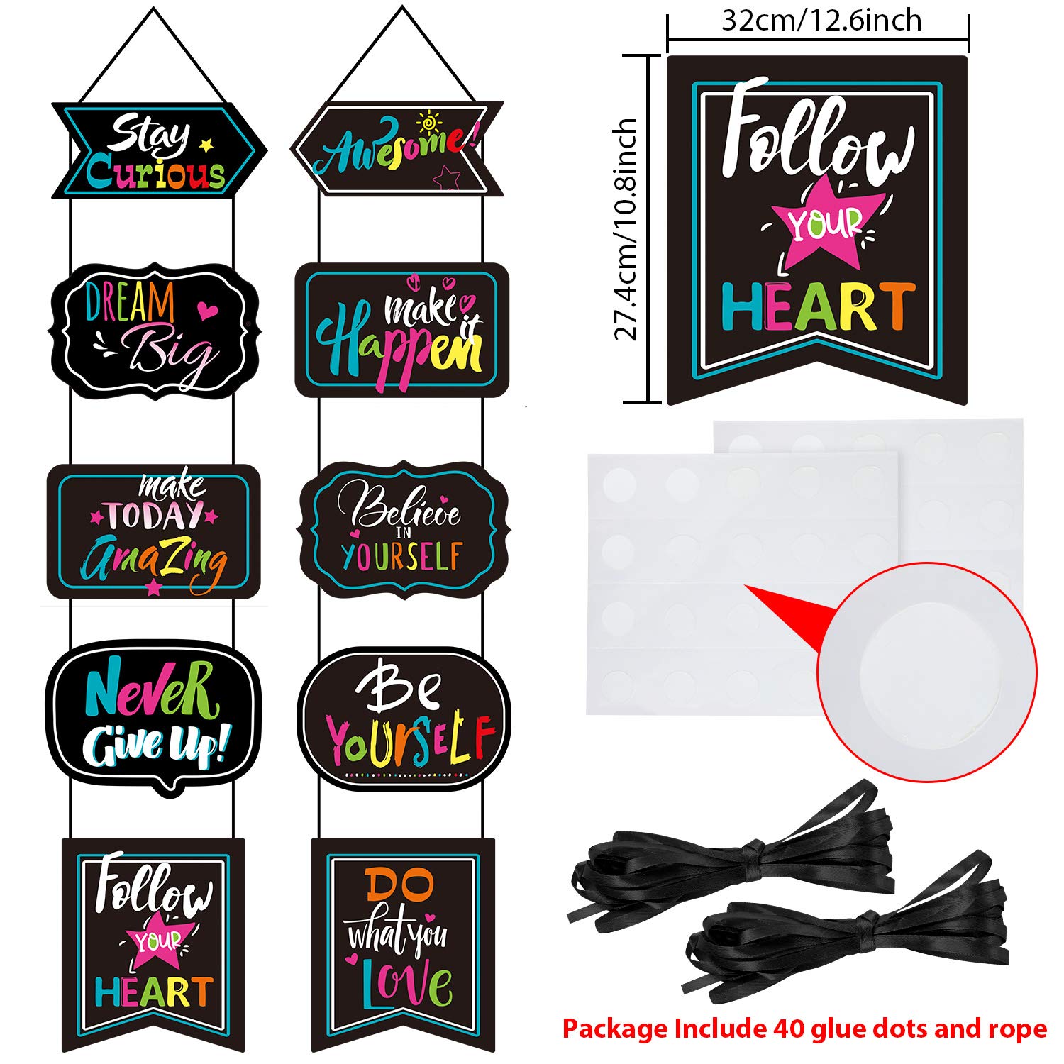 Classroom Decoration Motivational Banner Poster Inspirational Cards ...
