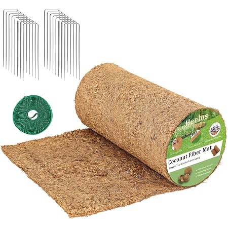 Amazon.com : Heelos Thick Coco Fiber Liner Roll,120x16inch Natural ...