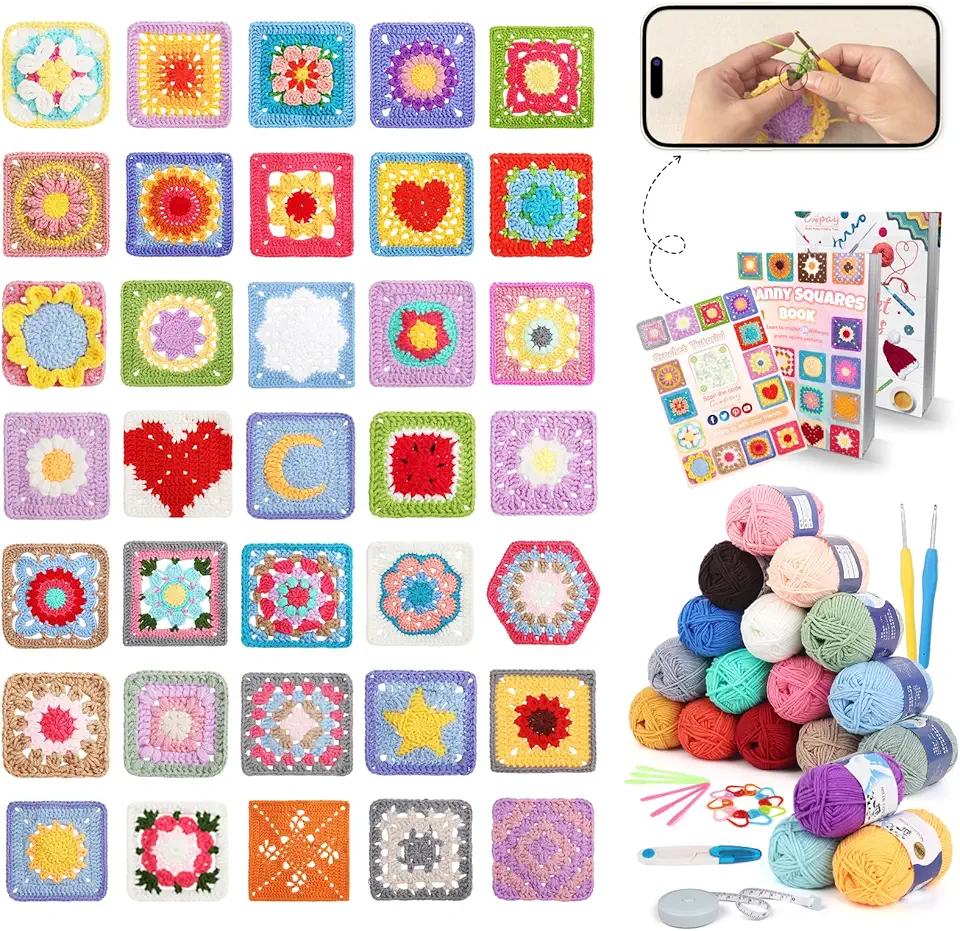 Transforming Hexagons Into Squares: The Crochet Way | CyCrochet