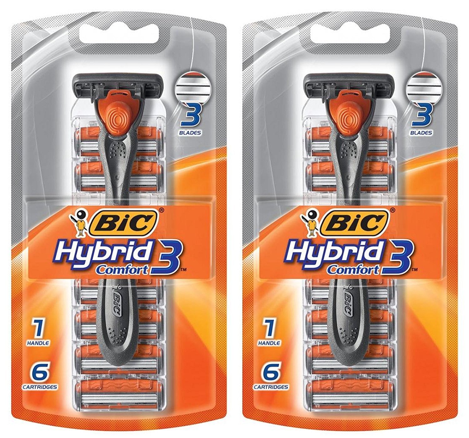 Amazon.com: BIC Hybrid Advance for Men, Shaver System, 6 ea - 2pc ...