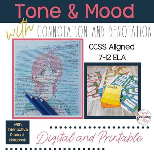 Tone And Mood In Literature With Connotation And Denotation A Digital And Printable Resource tone-and-mood-in-literature-with-connotation-and-denotation-a-digital-and-printable-resource