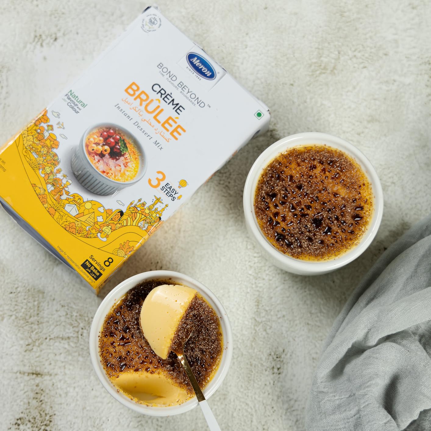 Meron Creme Brulee | Instant Dessert Mix | Cream Caramelized Classic ...