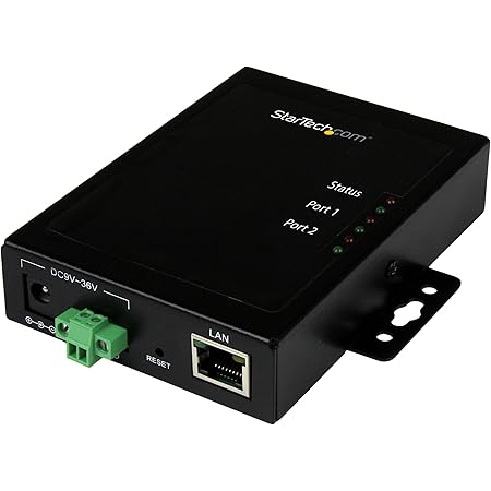 Amazon.com: StarTech.com 1 Port RS232 to Ethernet IP Converter / Device Server - Aluminum ...