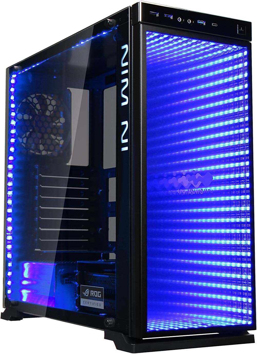 Mars Gaming MC-LCD, Case PC Compatto Micro-ATX, Display LCD IPS 8 ...