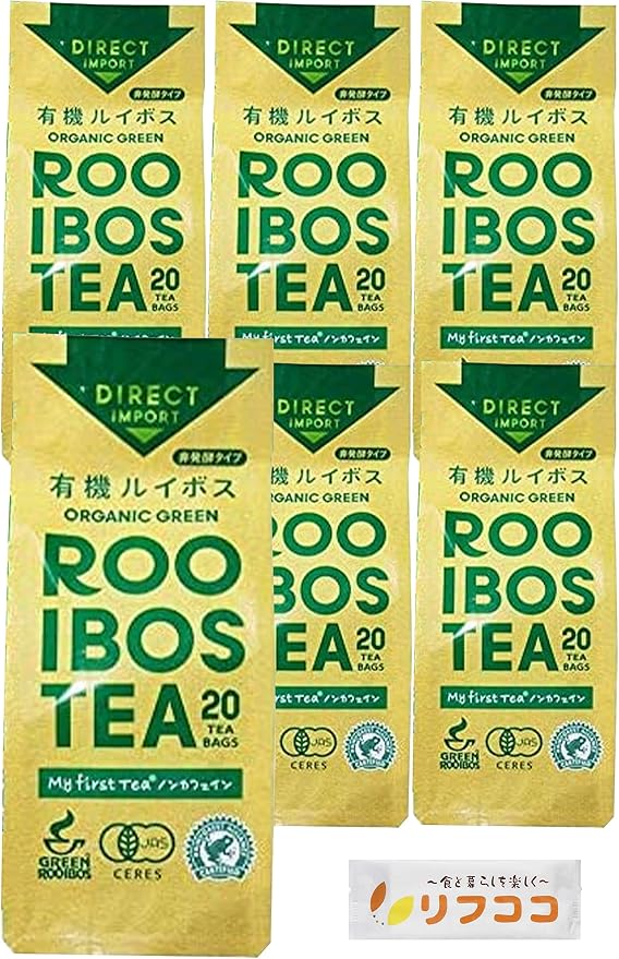 Amazon | My first tea オーガニック 有機ルイボス 有機JAS ティーパック 非発酵タイプ 1袋40g入り×6個セット ...