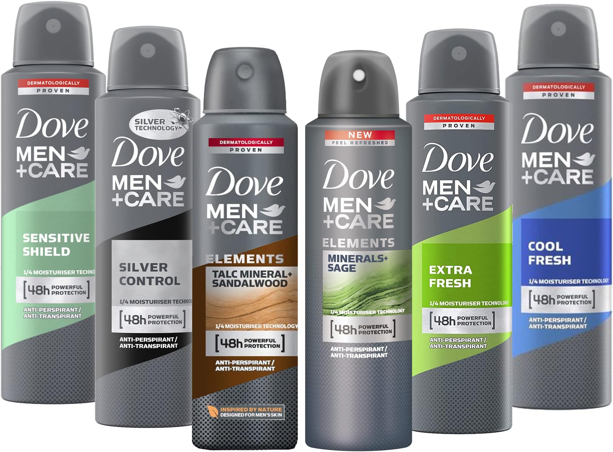 Amazon.com : Dove Men+Care Antiperspirant Dry Spray Deodorant for Men ...