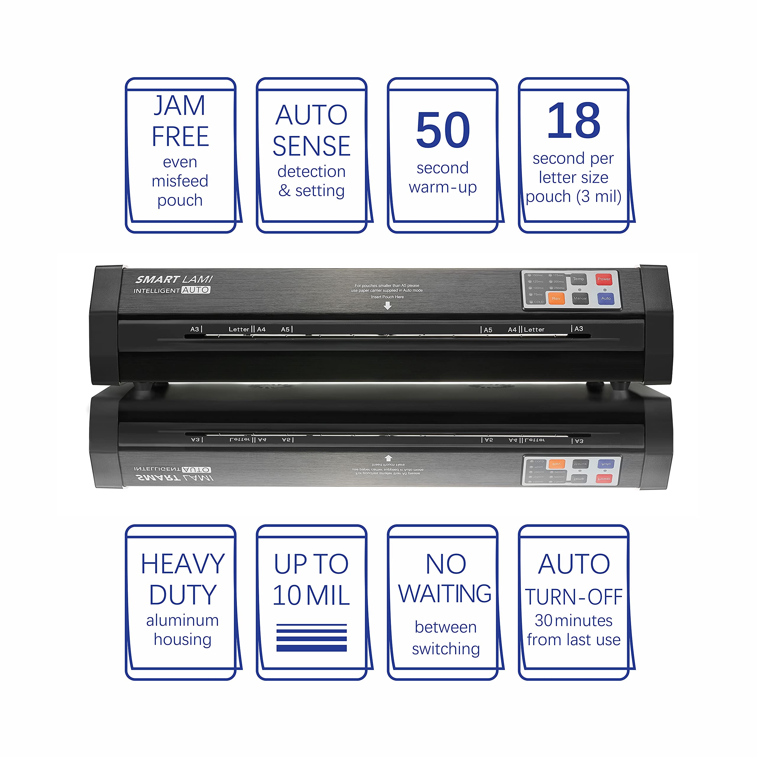 Buy SINCHI Auto Sense, 50-Second Warm-up, 13-inch Laminating Machine ...