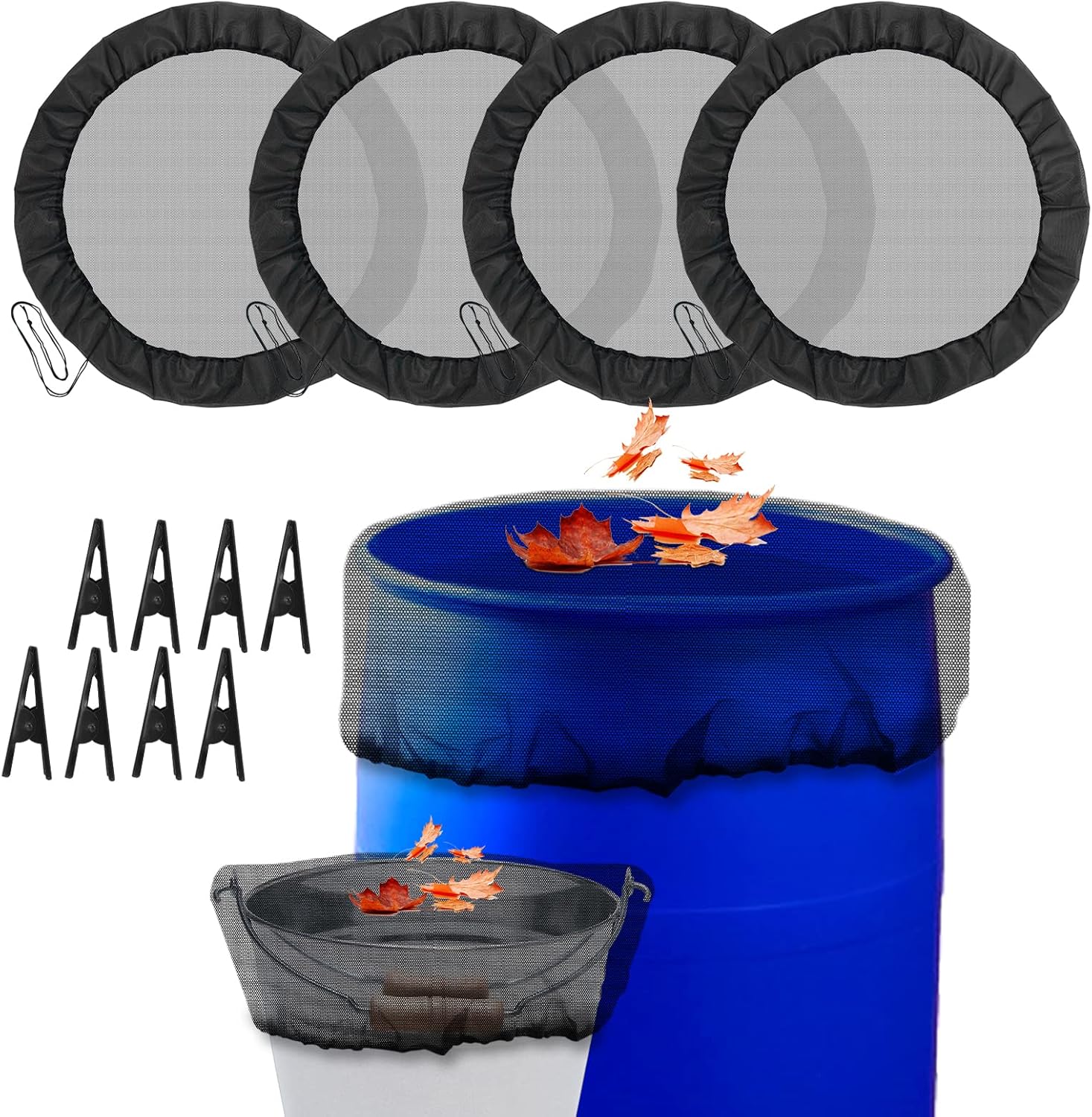 Amazon.com : Mesh Cover for Rain Barrels, KALYLOC 39.3 Inches Rain ...