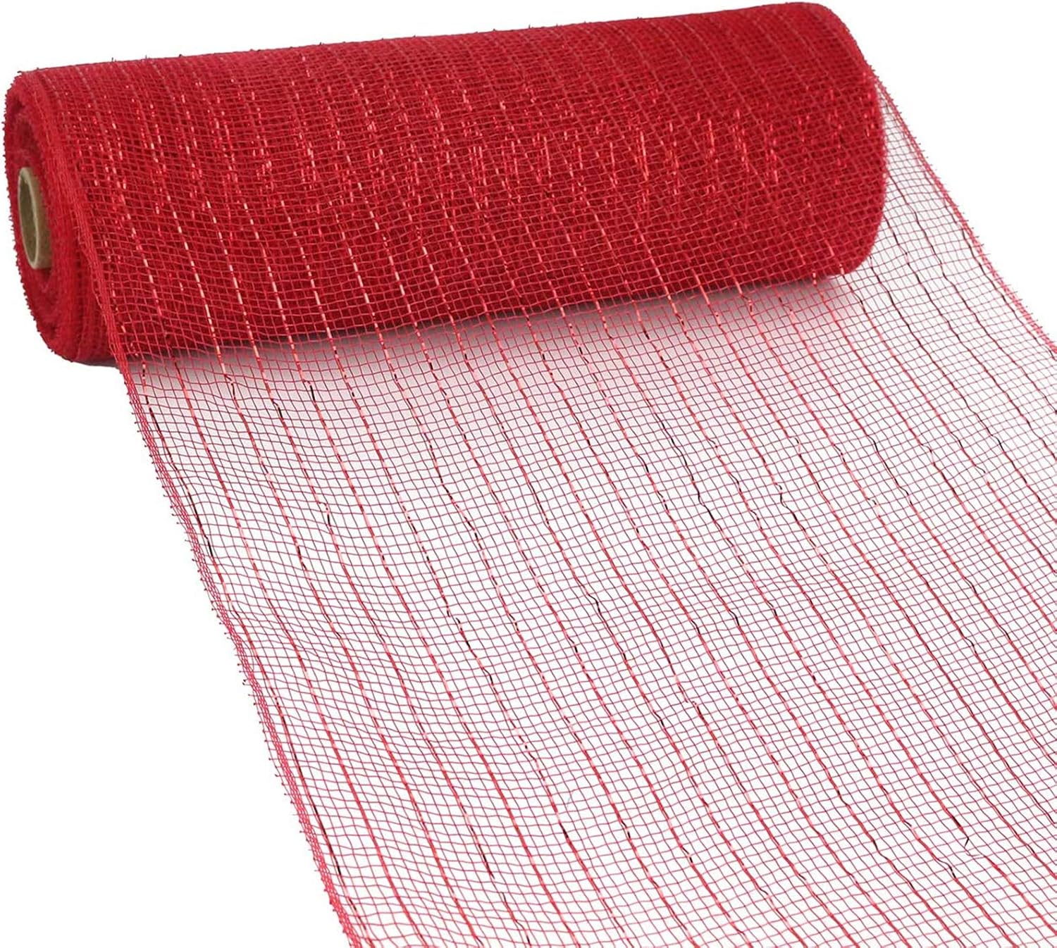 Wired Deco Mesh Ribbon for Wreaths, Wide Mardi Gras Deco Mesh Ribbon ...