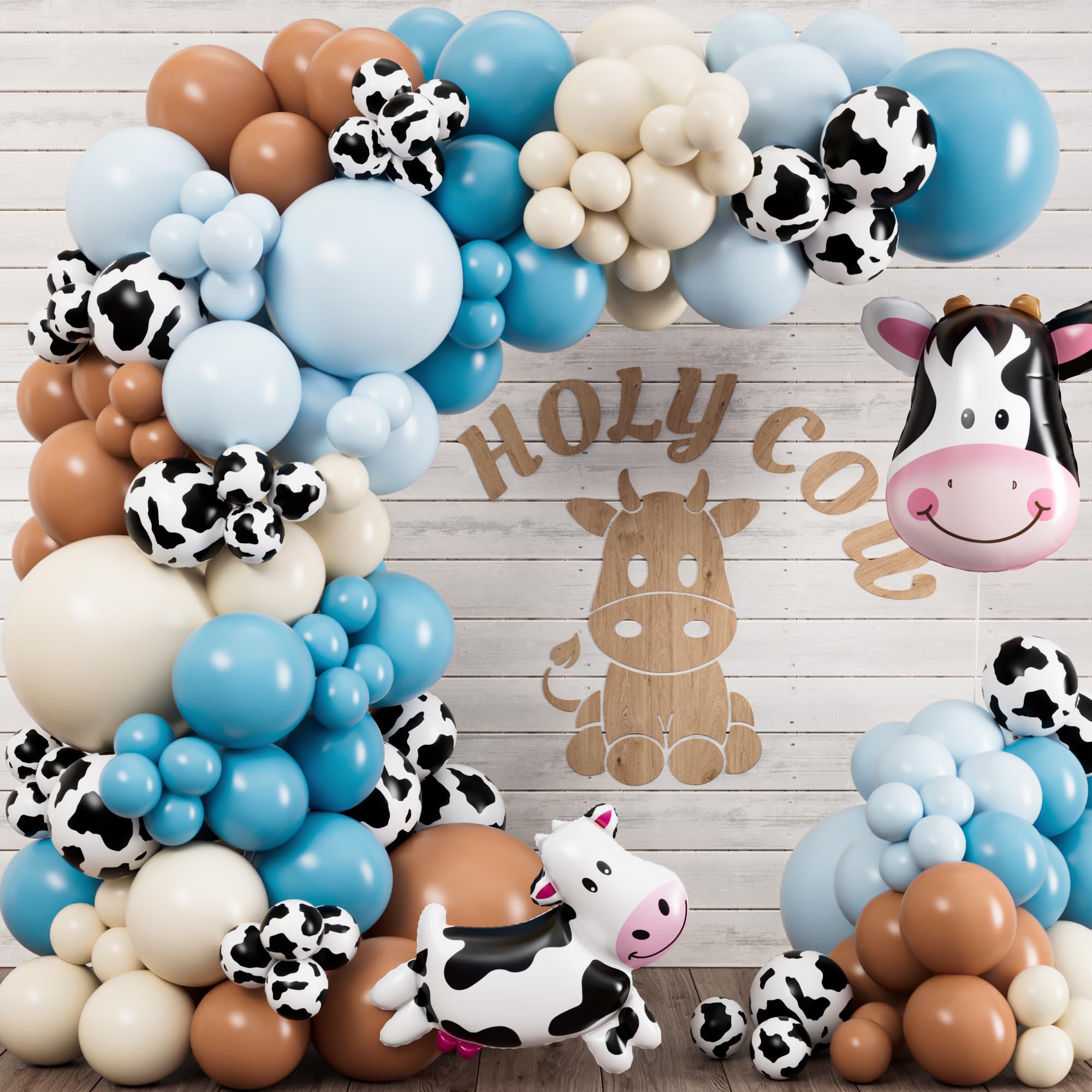 Amazon.com: ALL-IN-1 Cowboy Balloon Arch Kit with BONUS Cow Balloons ...