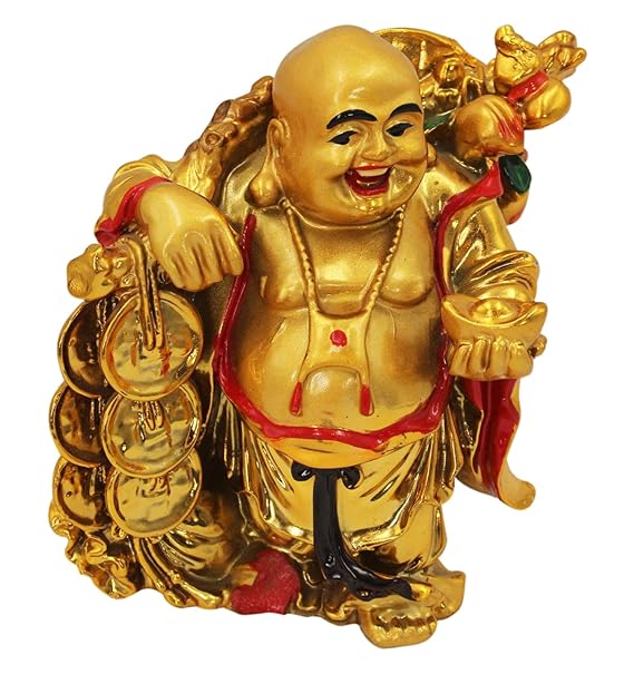 Innasi & Sons Ceramic Guberan Statue (13 cm x 6 cm x 7.5 cm, Gold ...