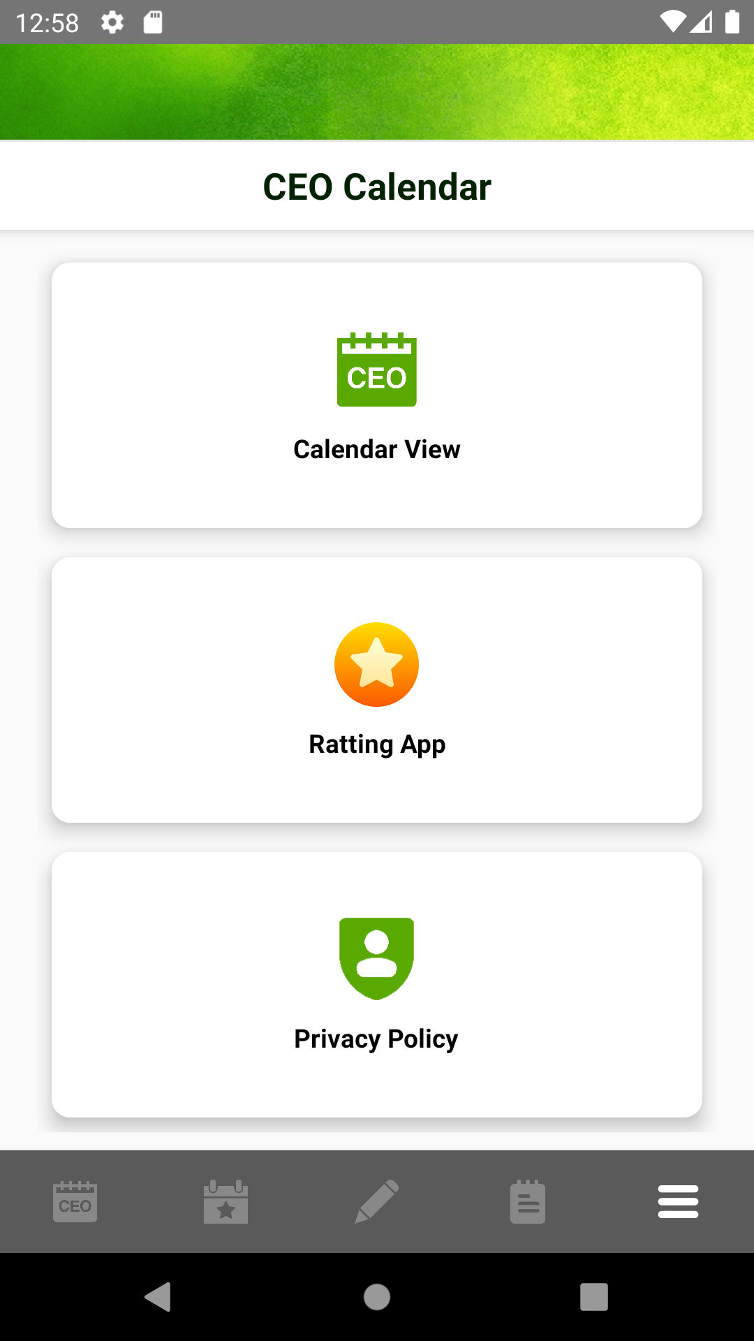 CEO Calendar - App on Amazon Appstore