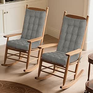 Amazon.com: MineCozy Rocking Chair Cushion Indoor 2 Pack Extra Large ...