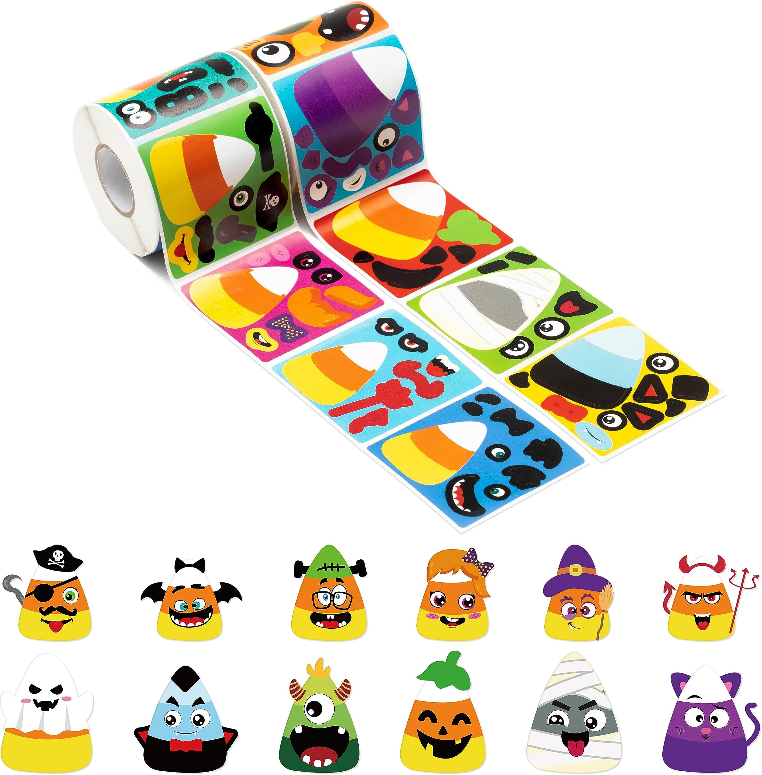Amazon.com: Halloween Stickers for Kids Make Your Own Halloween Sticker ...