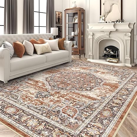 Amazon.com: 9x12 Area Rugs for Living Room: Washable Ultra Thin Rug ...