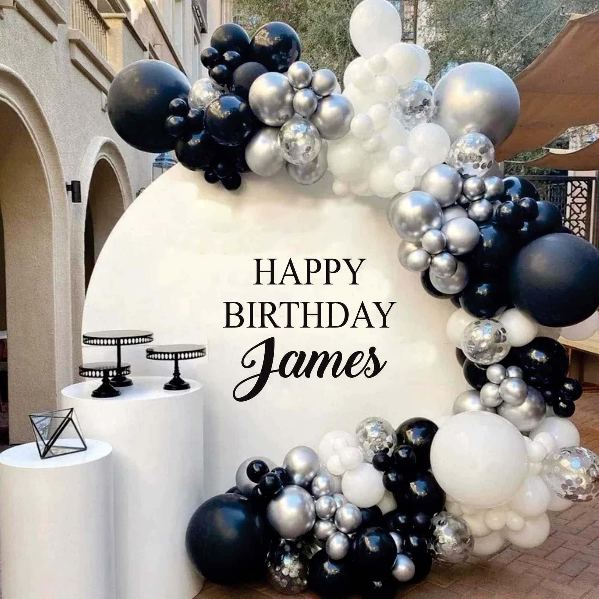 Amazon.com: Personalized Happy Birthday Name Wall Decal, Happy Birthday ...