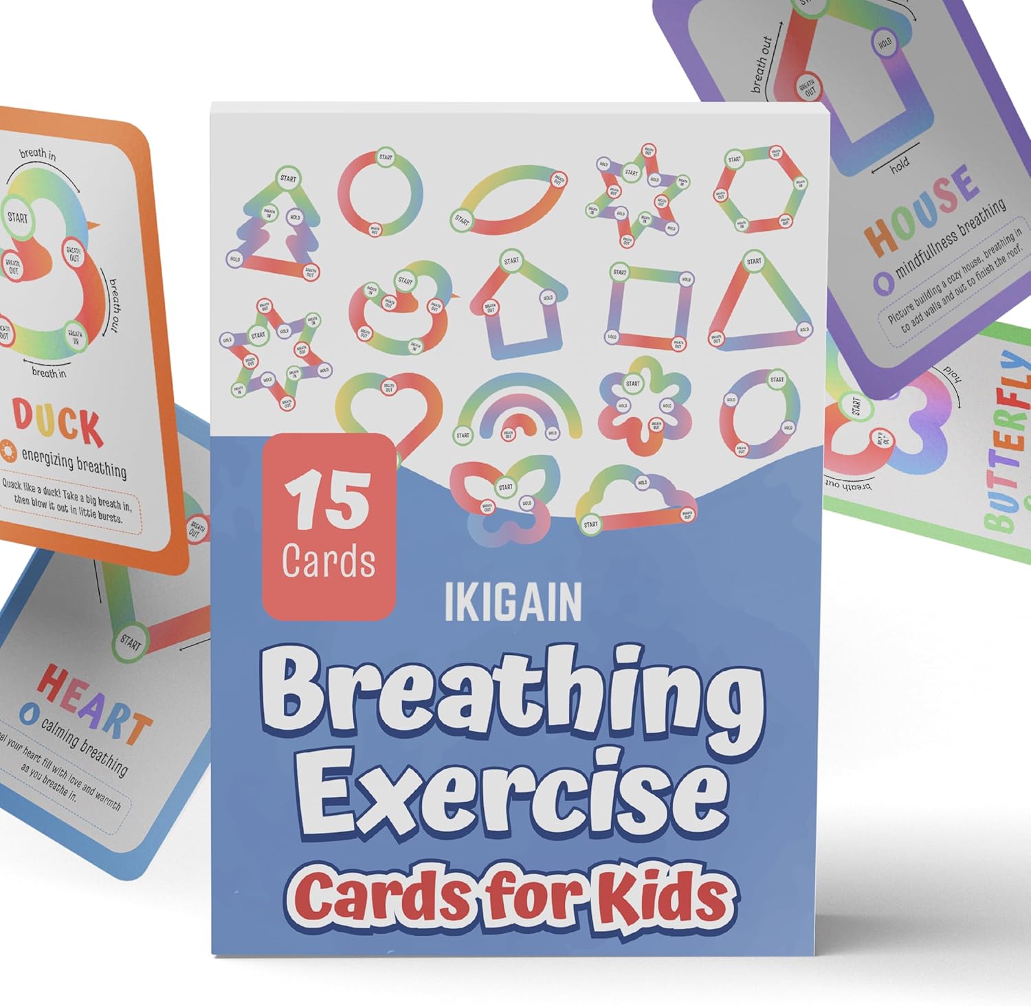 Amazon.com: Breathing Exercise Cards for Kids -Montessori Flash Cards ...