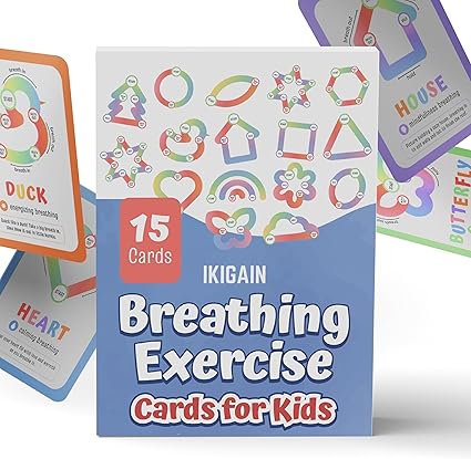 Amazon.com: Breathing Exercise Cards for Kids -Montessori Flash Cards ...