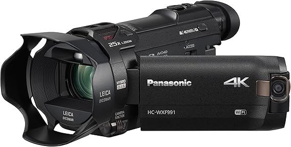 Amazon.com : Panasonic 4K Cinema-Like Video Camera Camcorder HC-WXF991K ...