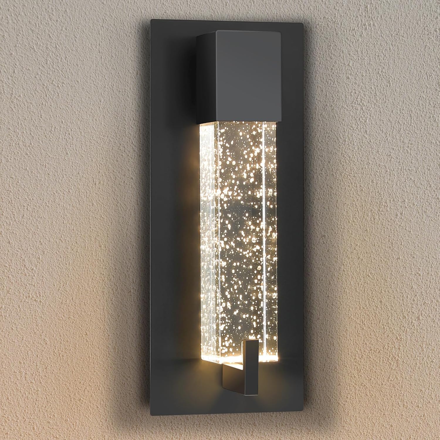 WOSHITU LED Wall Sconce Light: 11 Inch Black Modern Sconces Wall ...