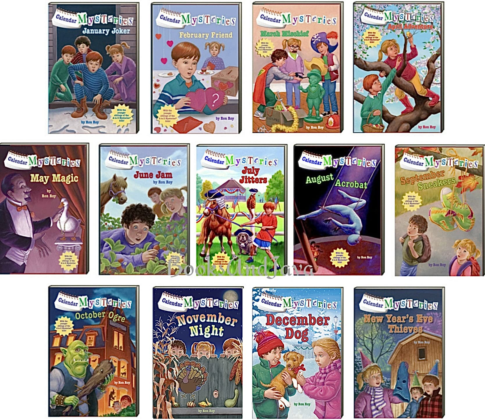 13 Book Collection: Calendar Mysteries January Joker, February Friend ...