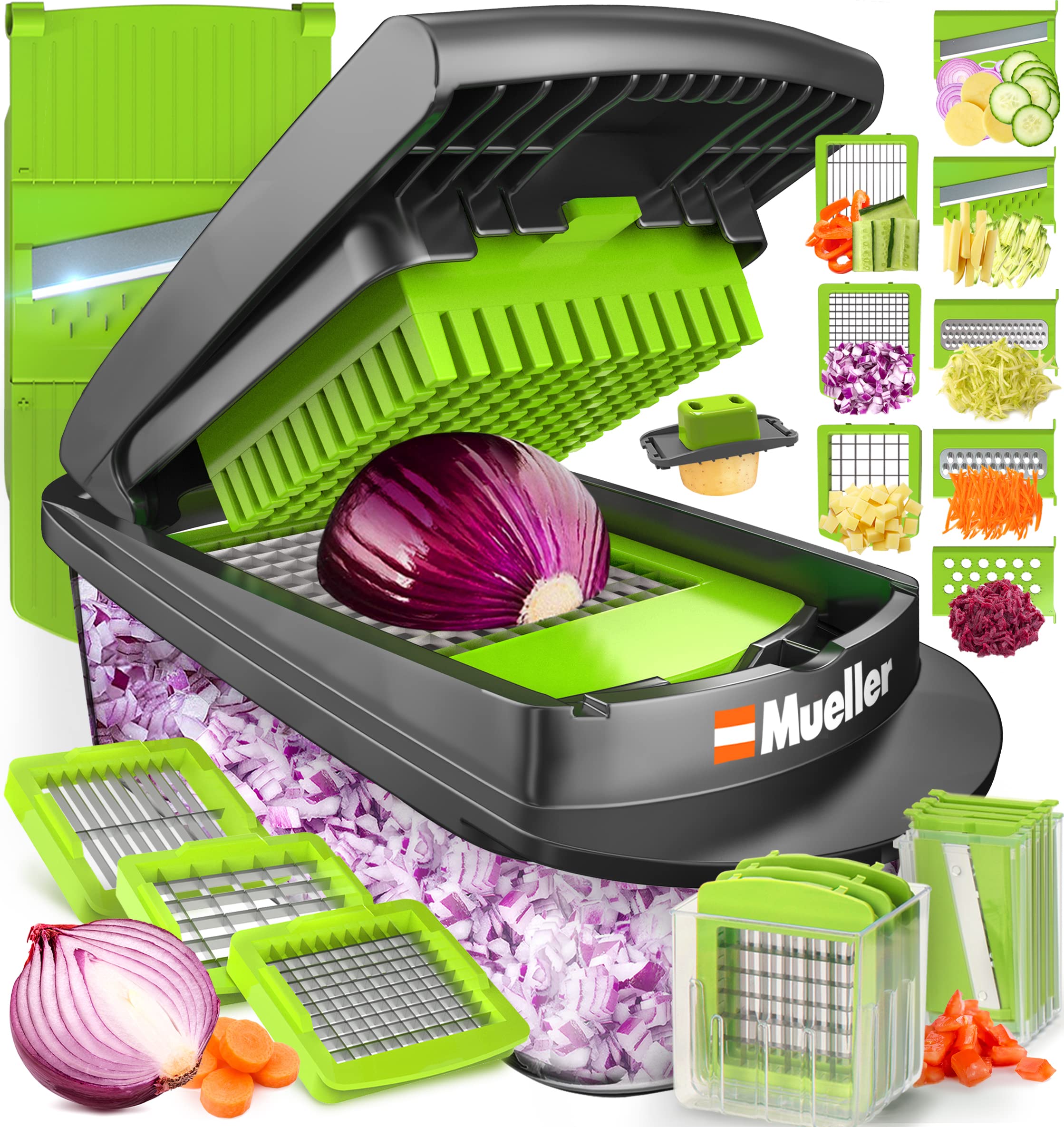 Buy Mueller Pro Series 10 in 1 8 Blade Vegetable Slicer Onion Mincer