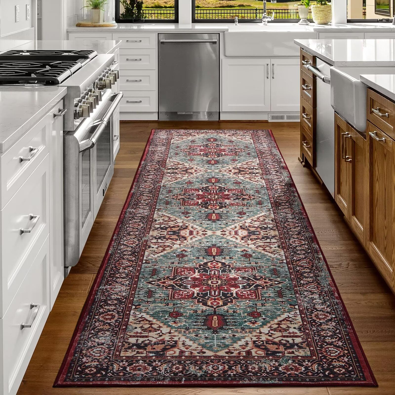 2x7 Boho Runner Rug Machine Washable, Soft Non-Slip Area 2' x 7' Carpet ...