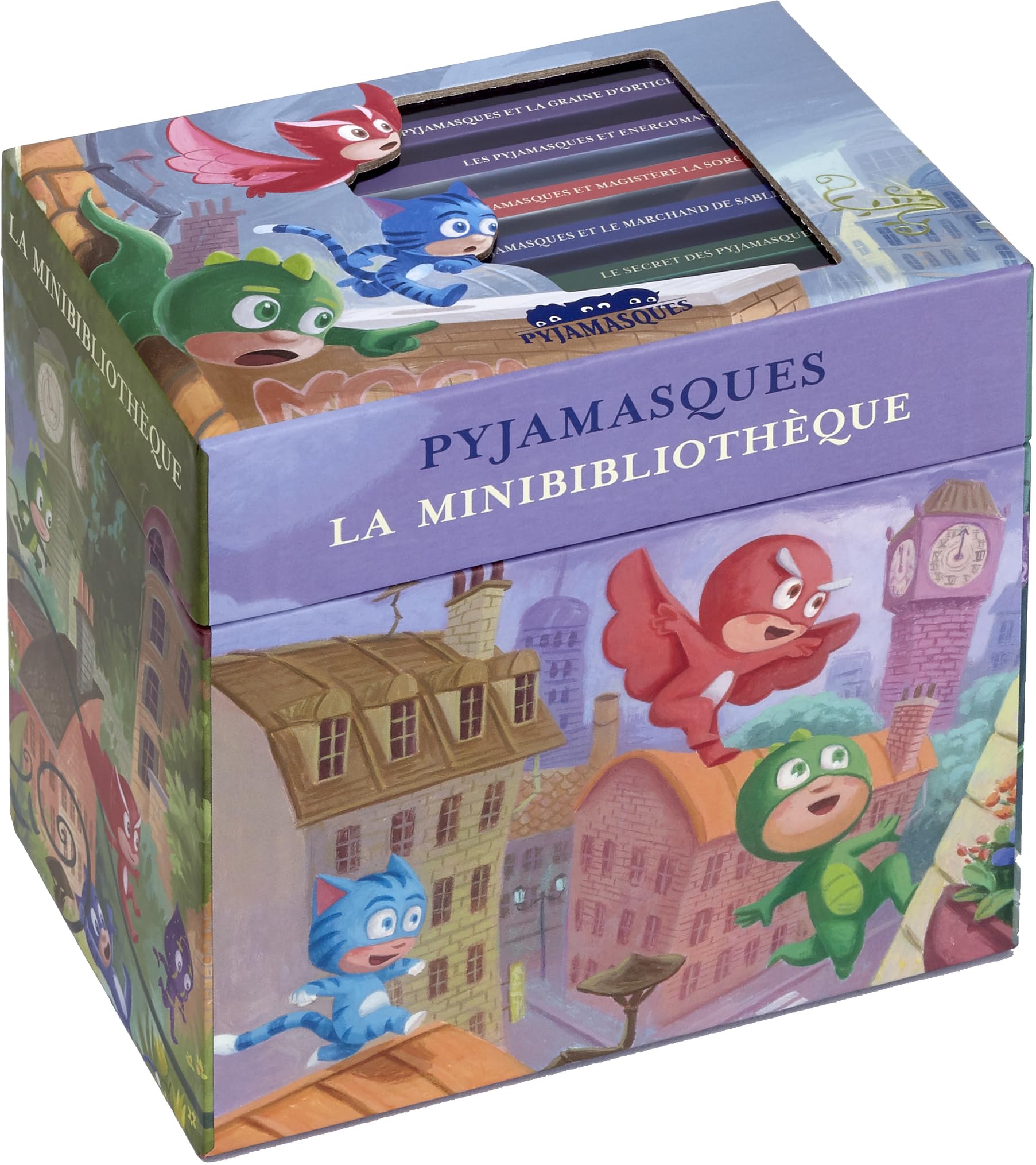 Amazon.com: La minibibliothèque Pyjamasques: 9782075109796: Romuald: Books