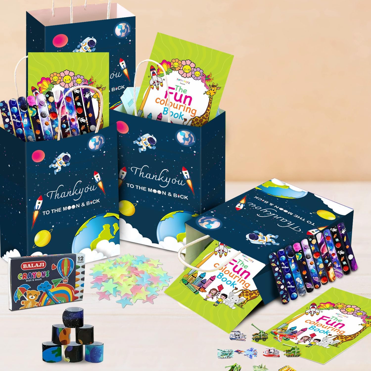 Party Propz Space Birthday Return Gift For Kids - 60 Pcs For 10 Guest ...