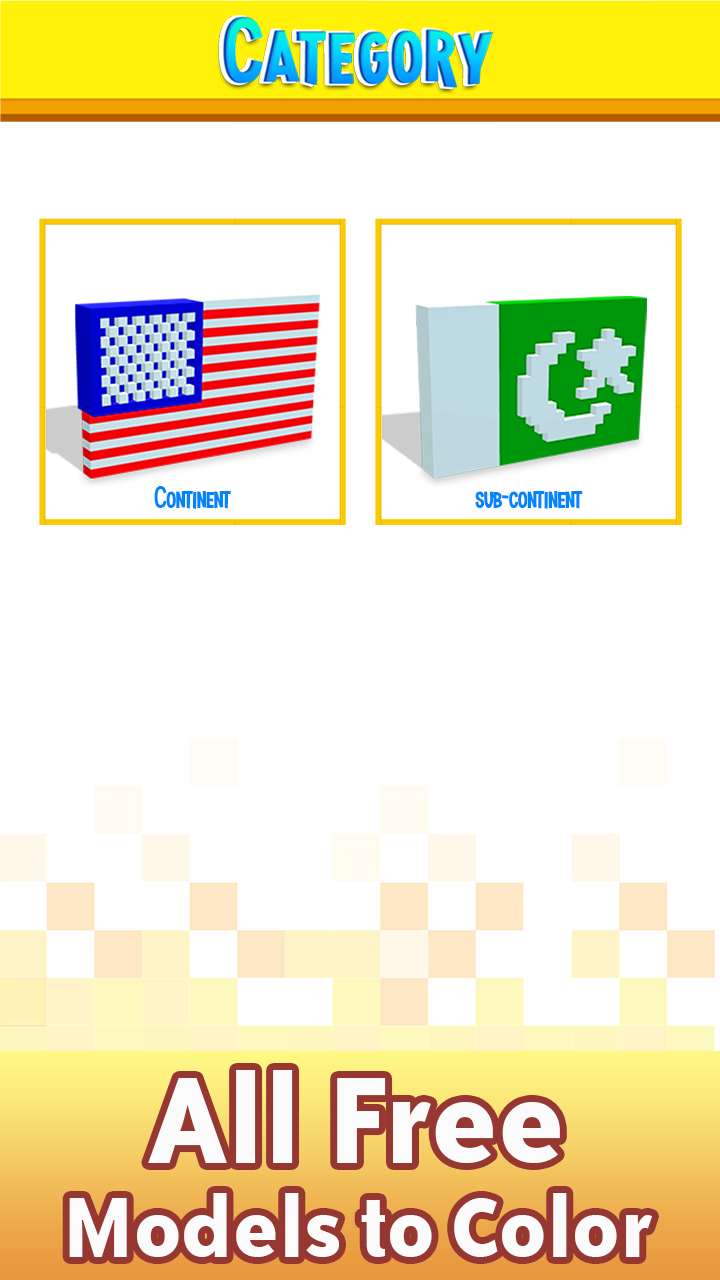 Flags 3D Color By Number - World Flags, Voxel Coloring Book:Amazon.com ...