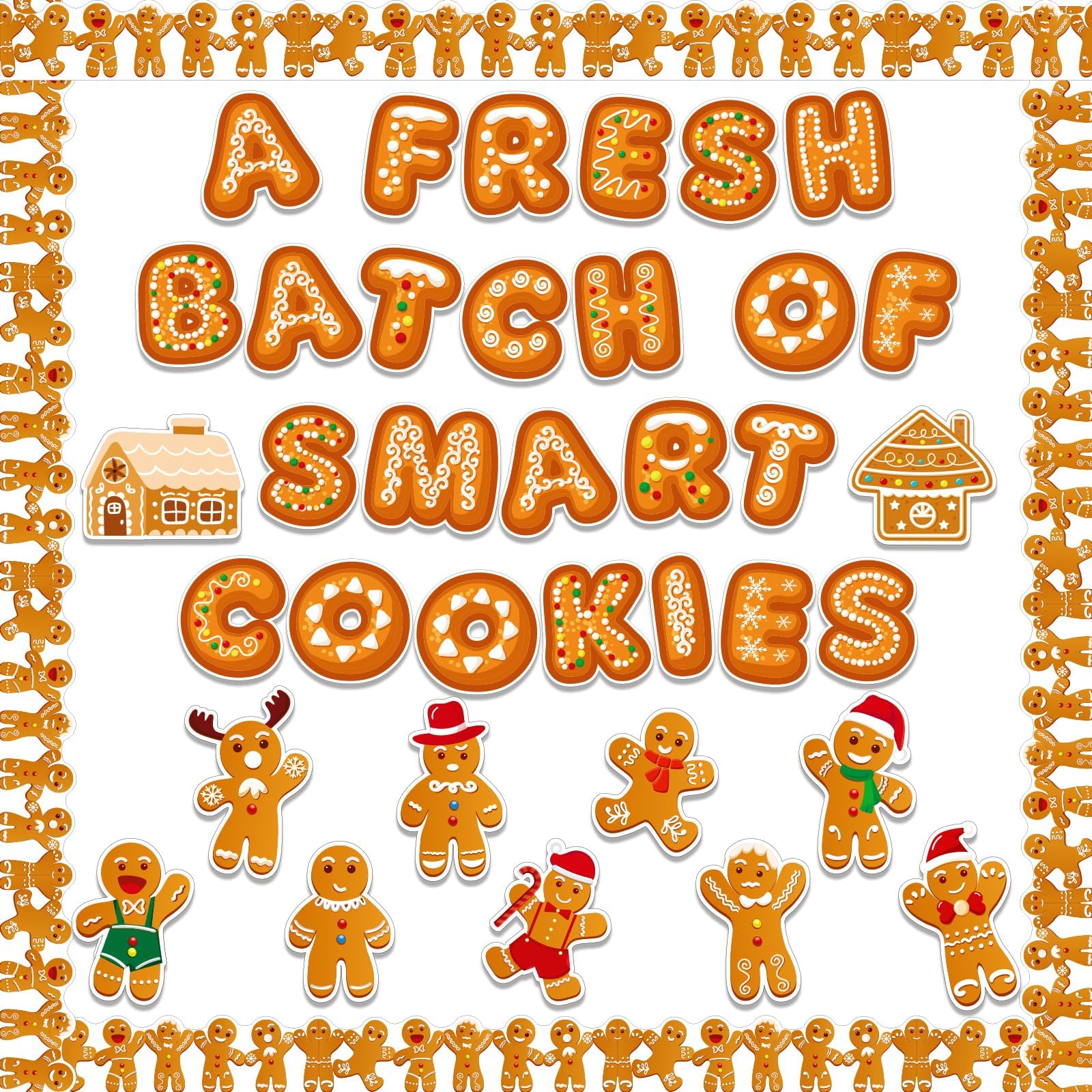 Amazon.com: Cookies Bulletin Board Decorations - 109pcs Back to School ...