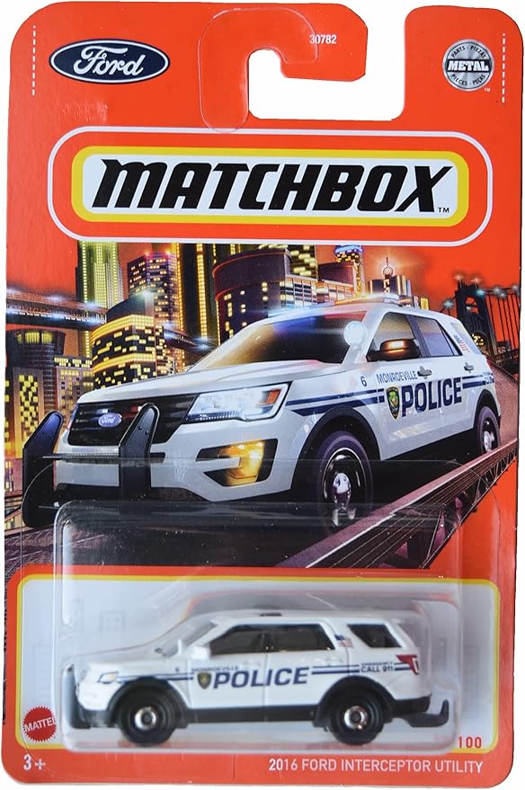Amazon.com: Matchbox 2016 Ford Interceptor Utility, White 92/100 ...