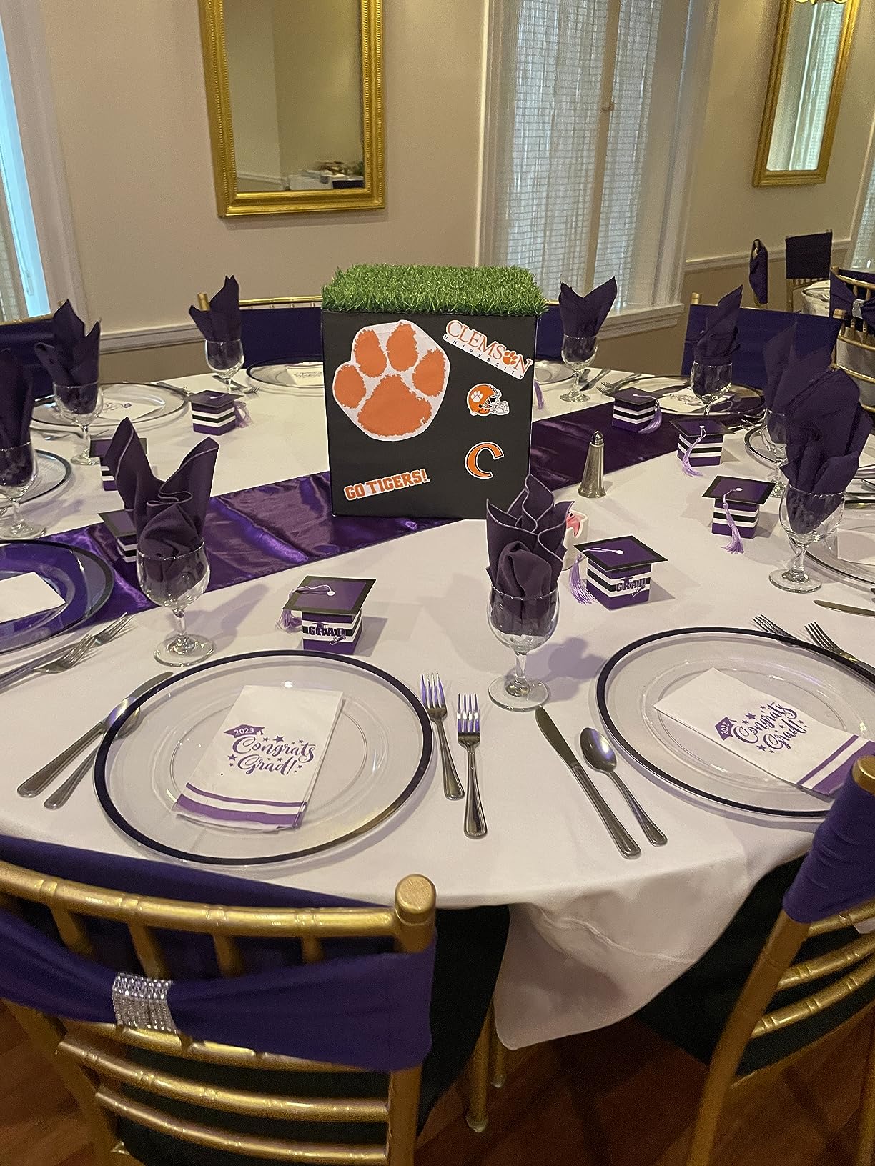 Amazon.com: LINAYE 60 PCS Graduation Candy Boxes Purple, Congrats Grad ...