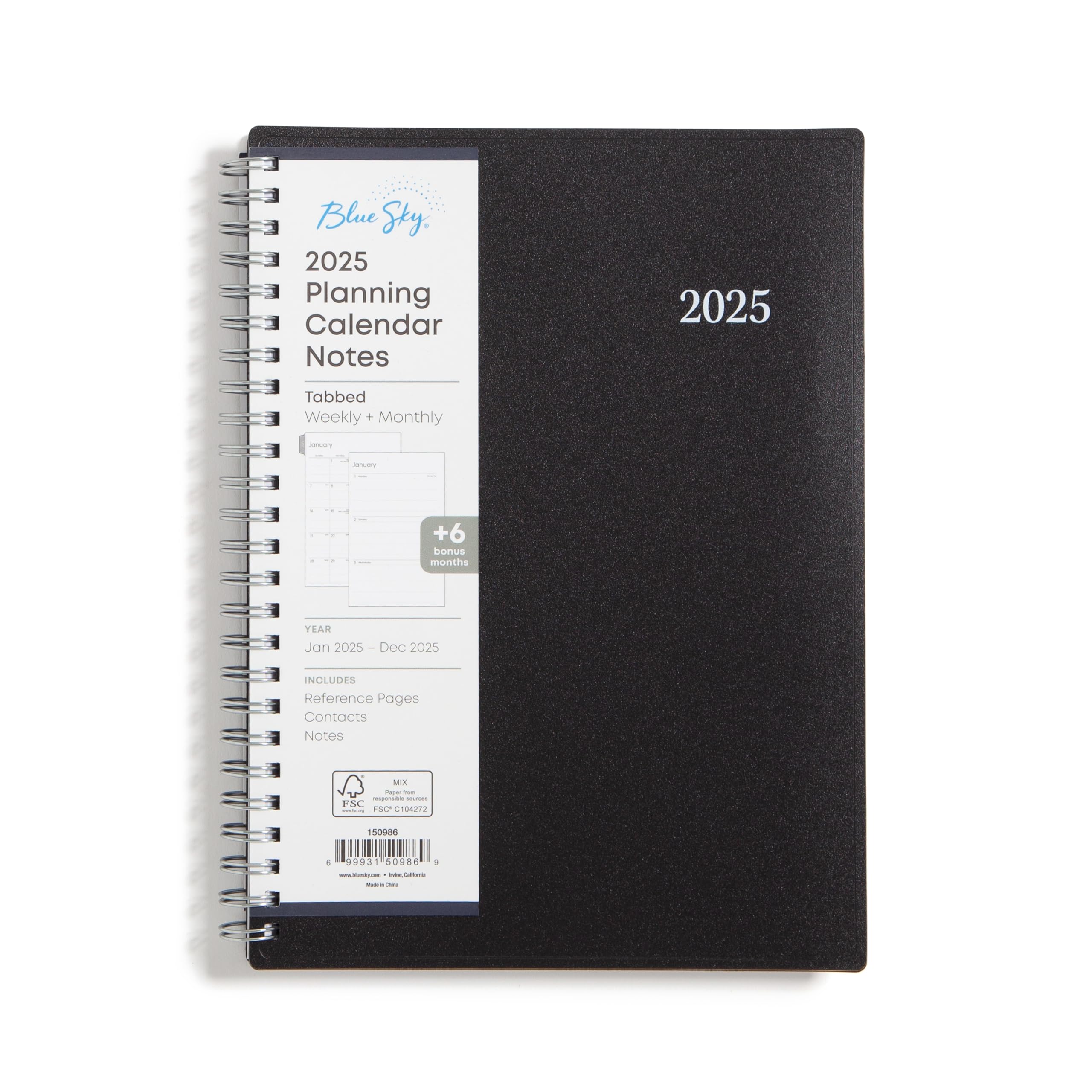 Buy Blue Sky 2025 Weekly and Monthly Planner , January 2025 - December ...