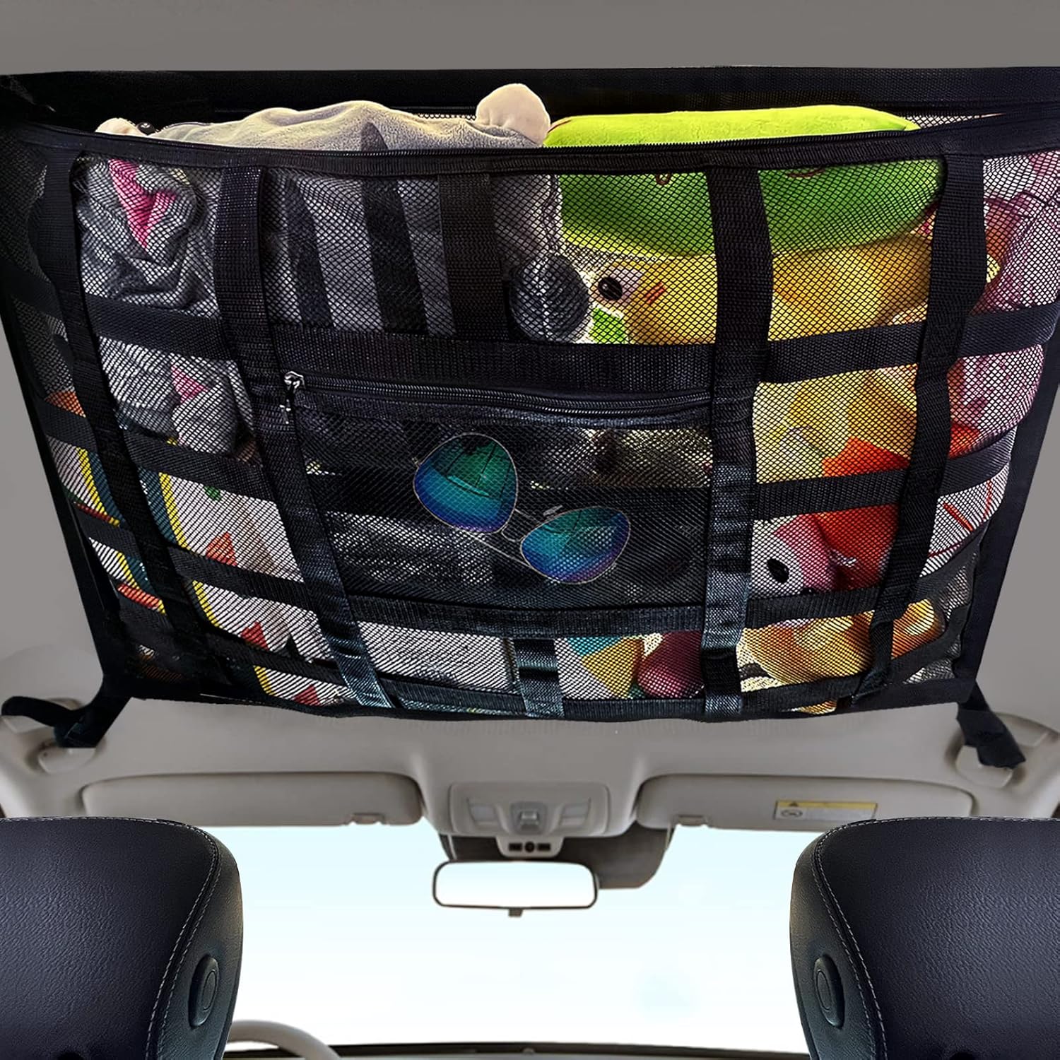 Amazon.com: Car Ceiling Cargo Net Pocket,2022 New Upgraded Strong ...