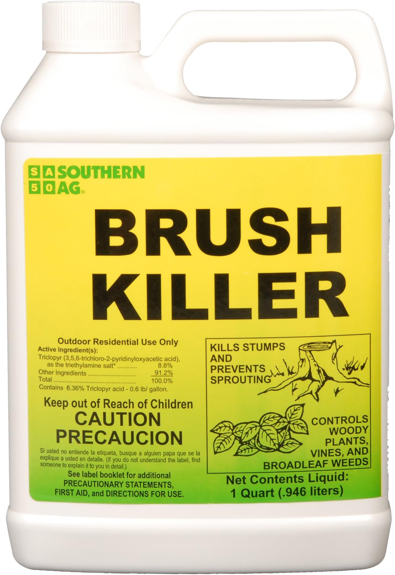 Amazon.com : Southern AG 01113 Brush Weed Killer, 1 Quart (32 oz ...