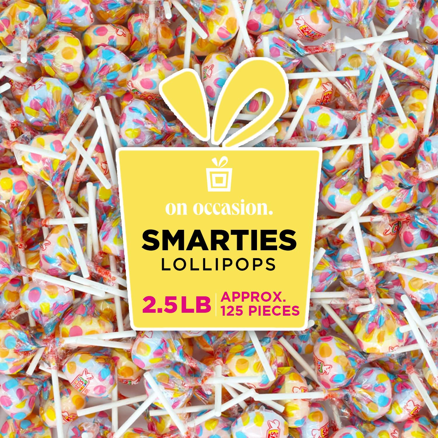 Amazon.com : Smarties Lollipops – 2.5 lbs. Giant Smarties Double ...