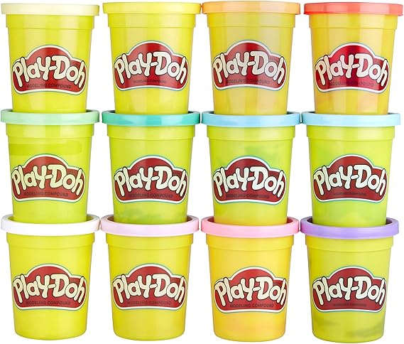 Play-Doh Bulk Spring Colors 12-Pack of Non-Toxic Modeling Compound, 4-Ounce Cans : Amazon.ca ...